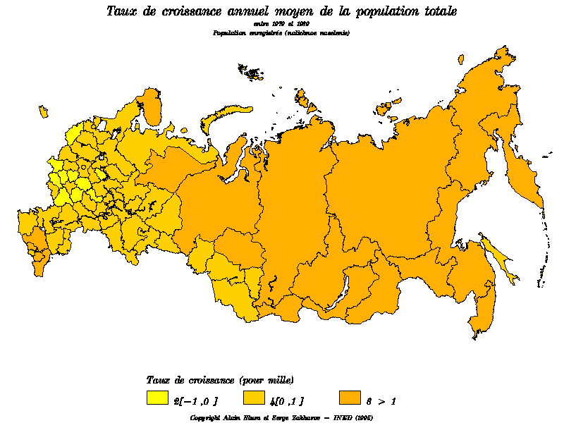 Données sur les évolutions démographiques récentes en Russie